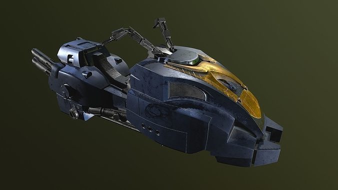 Lawmaster Motorbike Judge Dredd 3D model | CGTrader