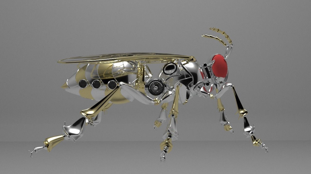 Mechanical Bee 3D model | CGTrader