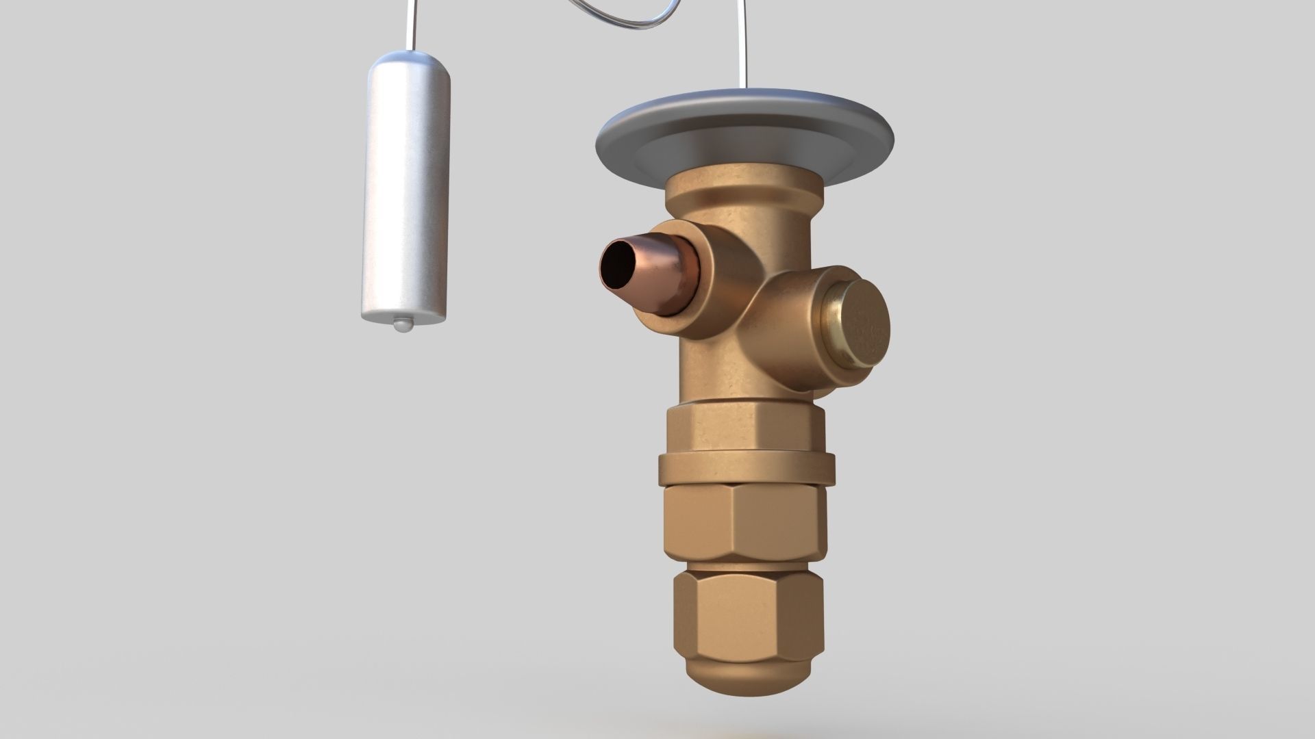 Thermal Expansion Valve 3D model rigged | CGTrader