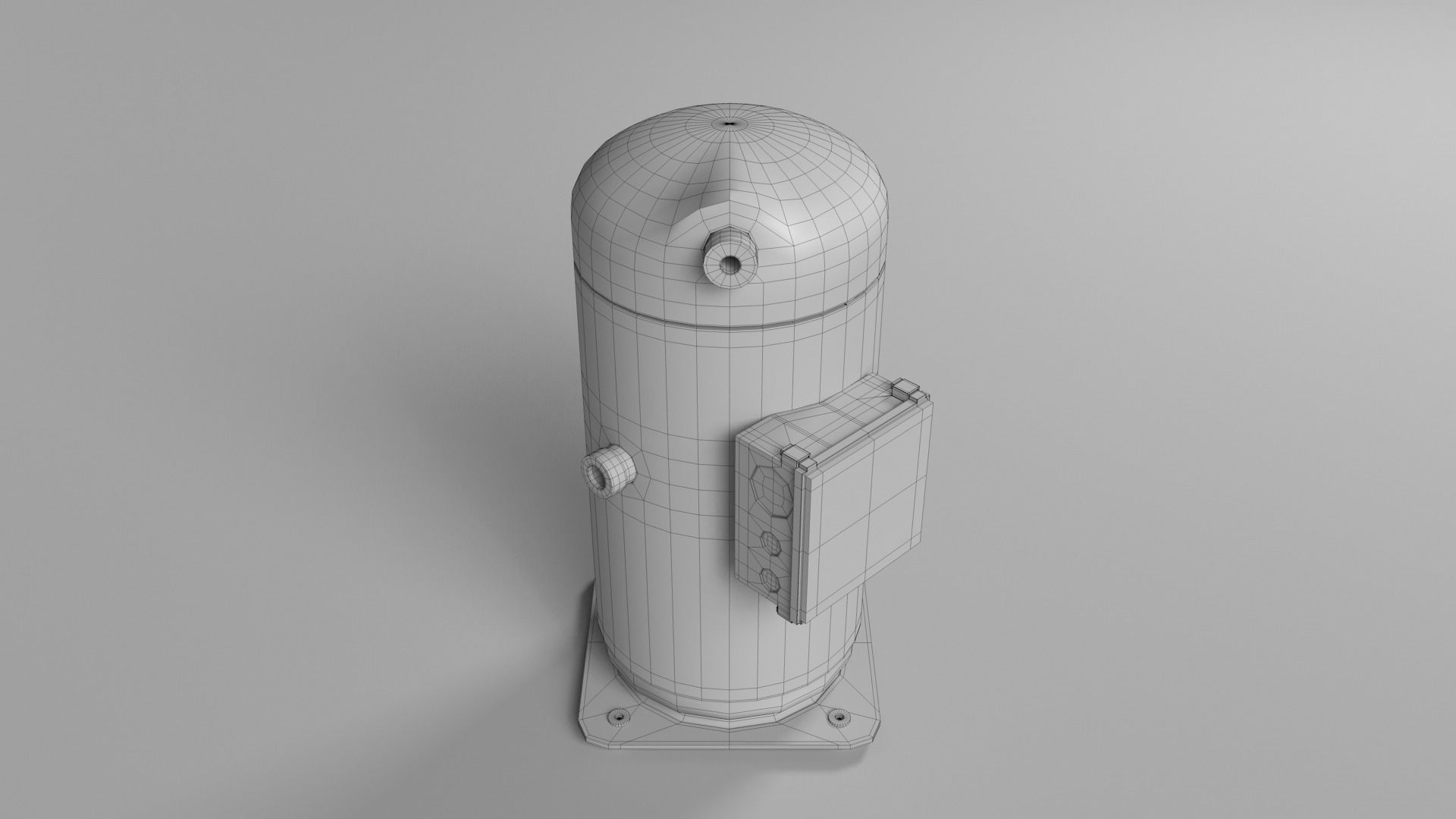 Scroll Compressor 3D model animated rigged | CGTrader