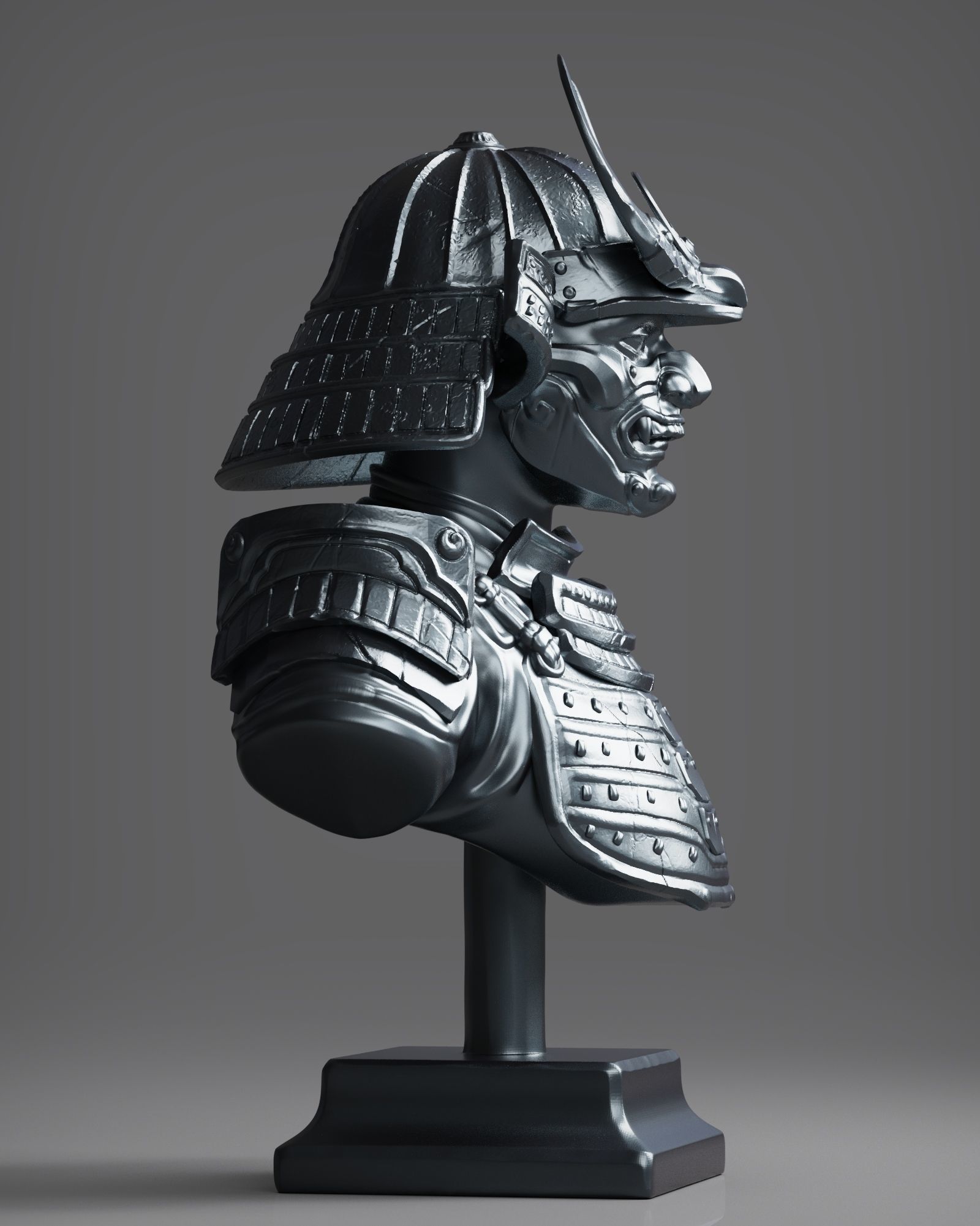Samurai Head 3D model 3D printable | CGTrader