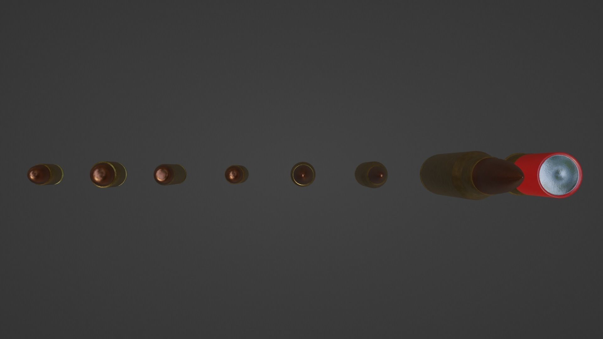 3D model Eight Bullets VR / AR / low-poly | CGTrader