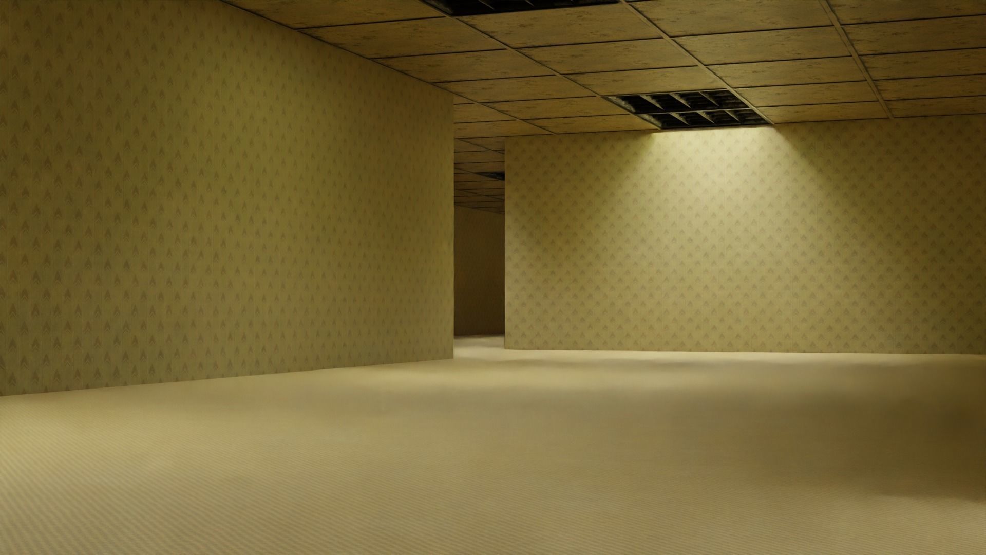 3D model Modular backrooms assets with Blender Generator VR / AR / low ...