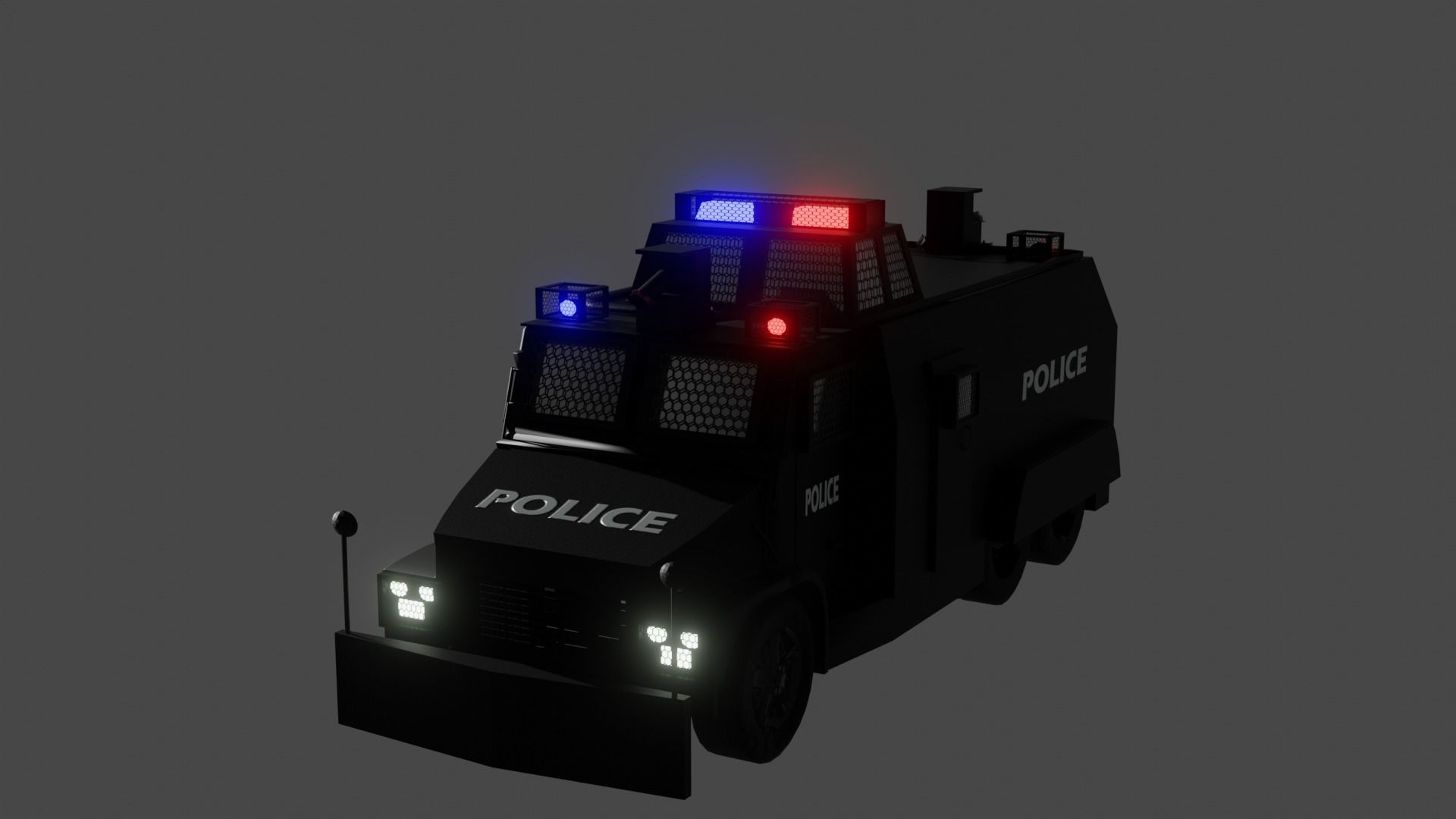 3D model Anti-riot truck police VR / AR / low-poly | CGTrader