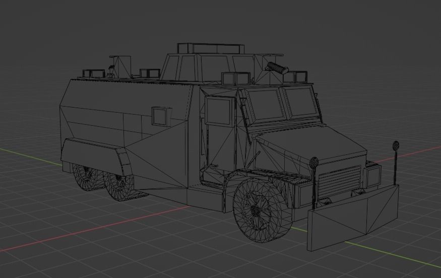 3D model Anti-riot truck police VR / AR / low-poly | CGTrader