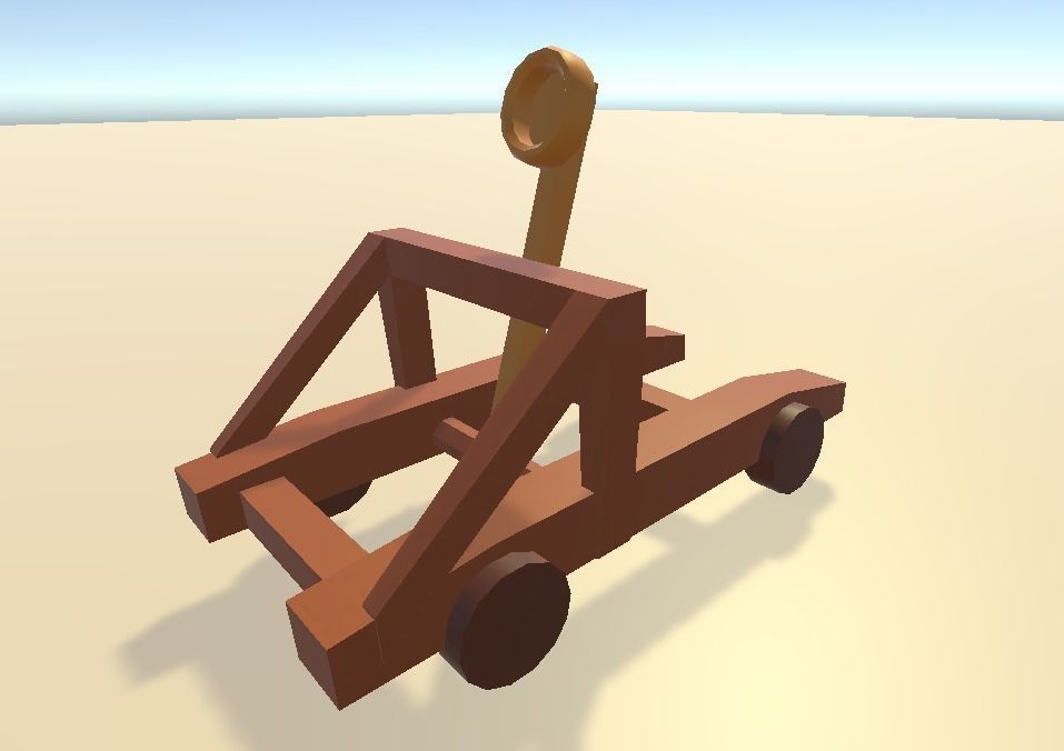 3D model Catapult Low Poly Animated VR / AR / low-poly | CGTrader
