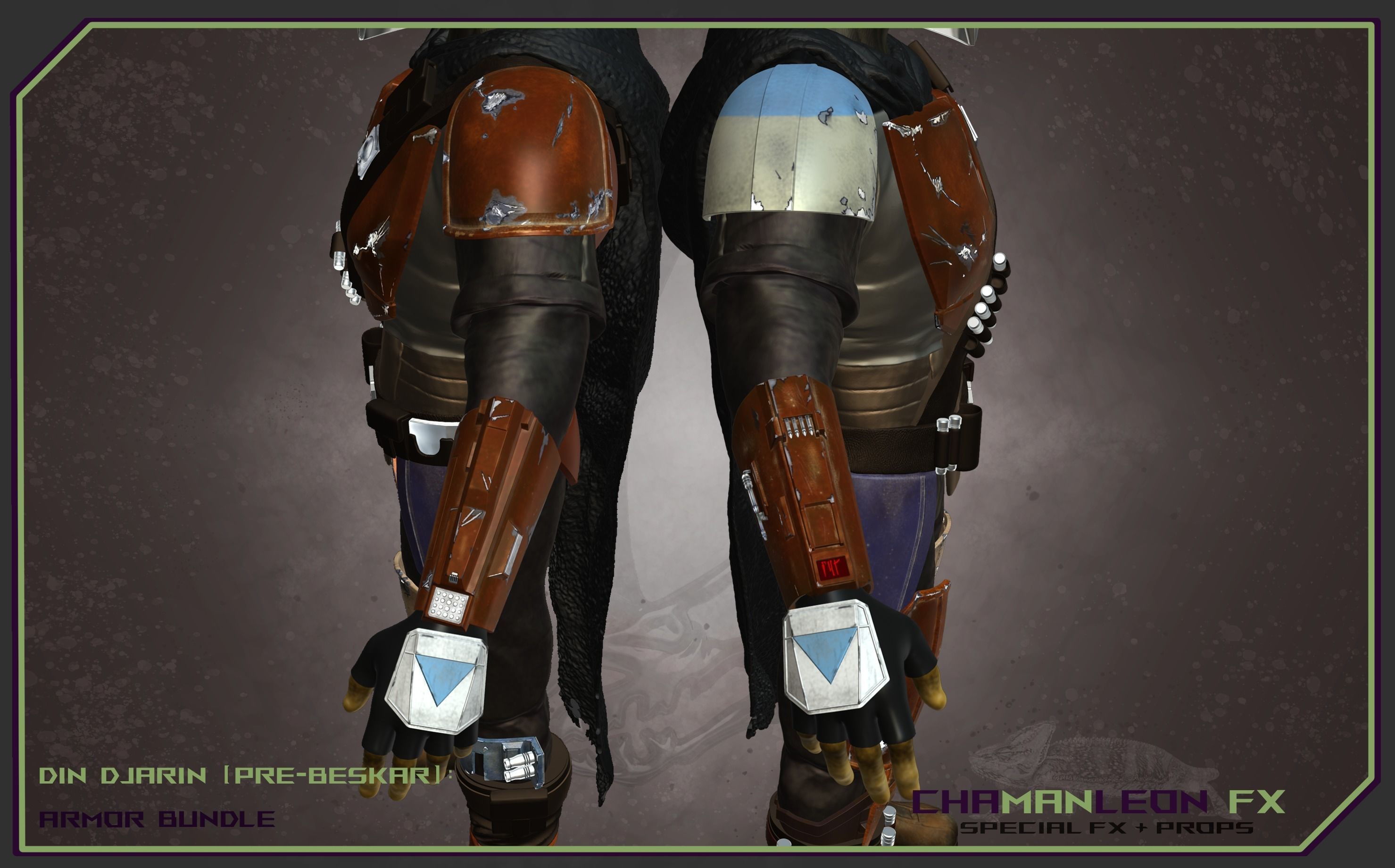 Din Djarin Mandalorian Pre-Beskar Armor Bundle Cosplay 3D model 3D ...