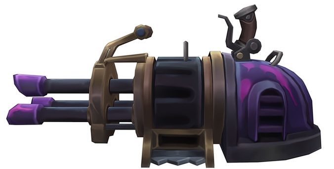 Jinx Arcane Mini Gun 3D Model League of Legends 3D model 3D printable ...