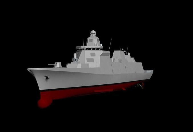 Turkish TF2000 destroyer 3D model | CGTrader