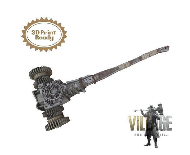 Karl Heisenberg Hammer 3D Model - Resident Evil 8 Cosplay 3D model 3D ...