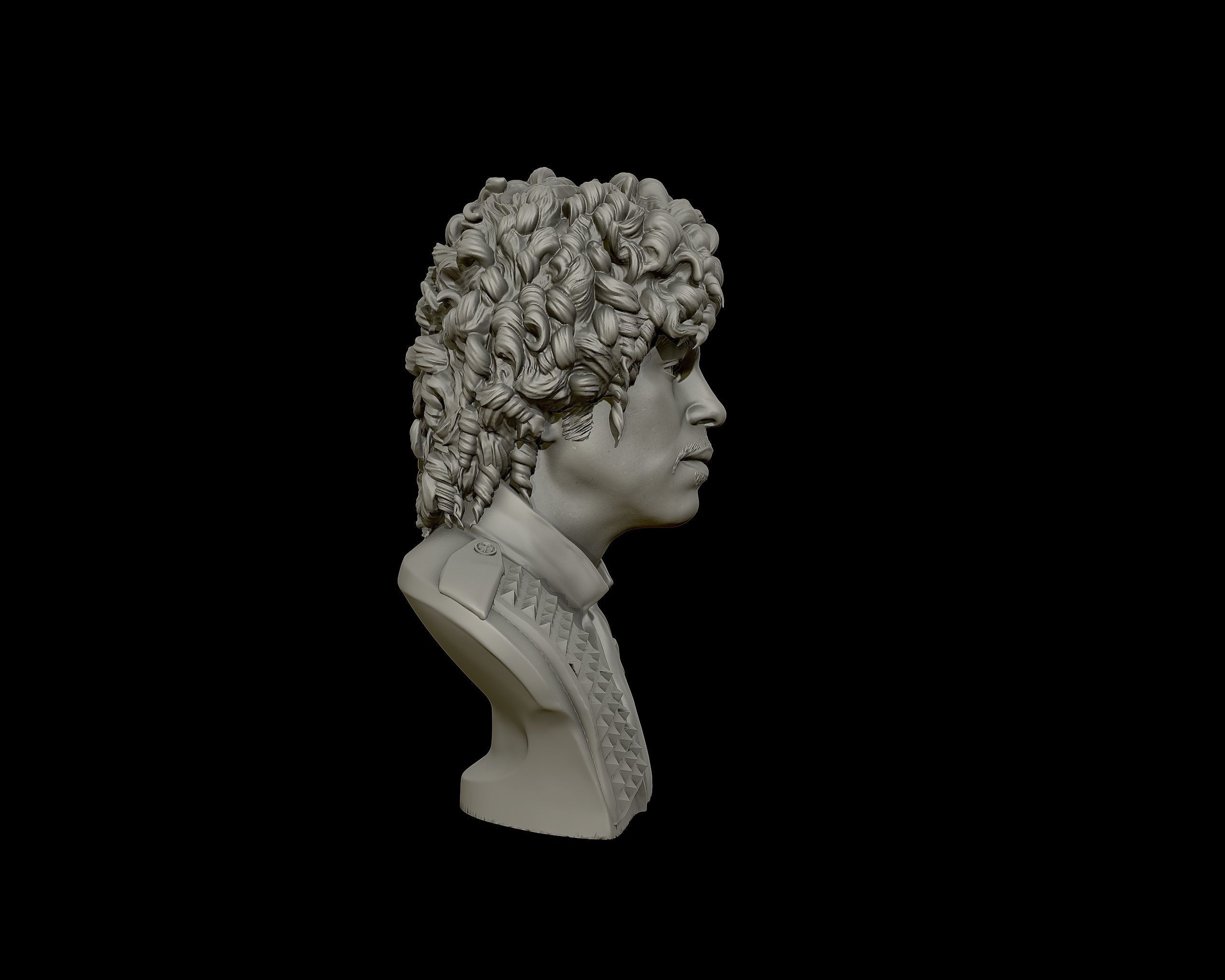 Prince portrait sculpture 3D model 3D printable | CGTrader