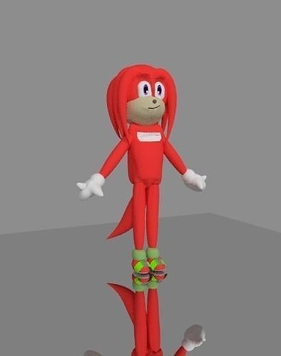 3D model sonic knuckles non rigged VR / AR / low-poly | CGTrader