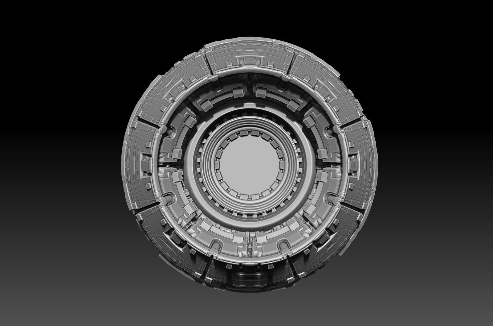 Sci-fi spaceship fighter jet engine flame nozzle 3D model | CGTrader
