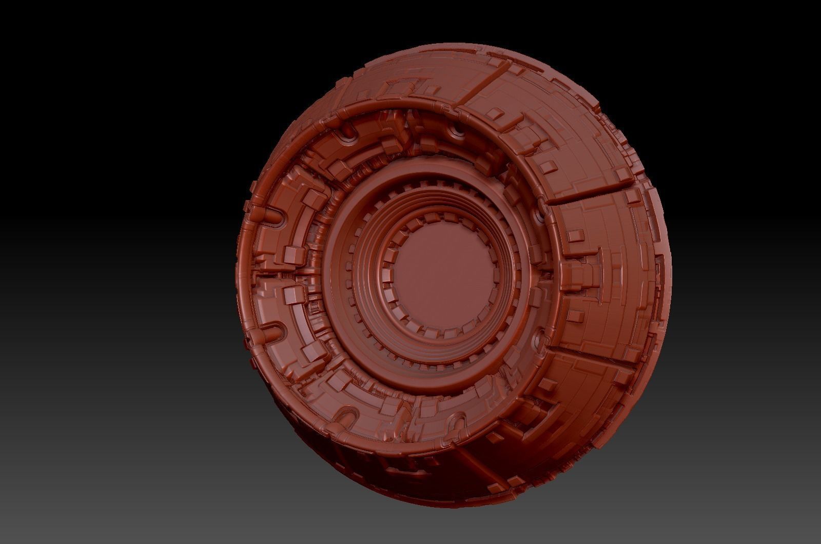Sci-fi spaceship fighter jet engine flame nozzle 3D model | CGTrader