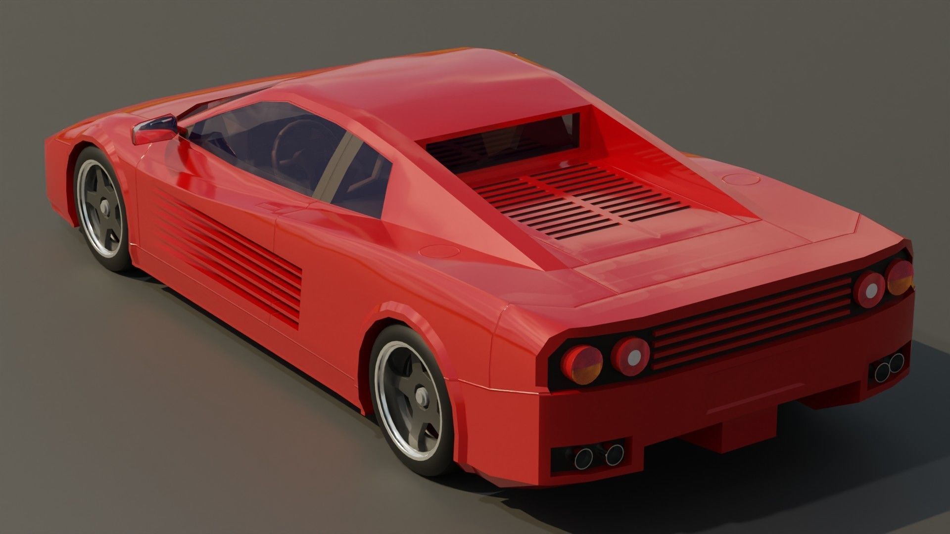 Low poly sports car free VR / AR / low-poly 3D model | CGTrader