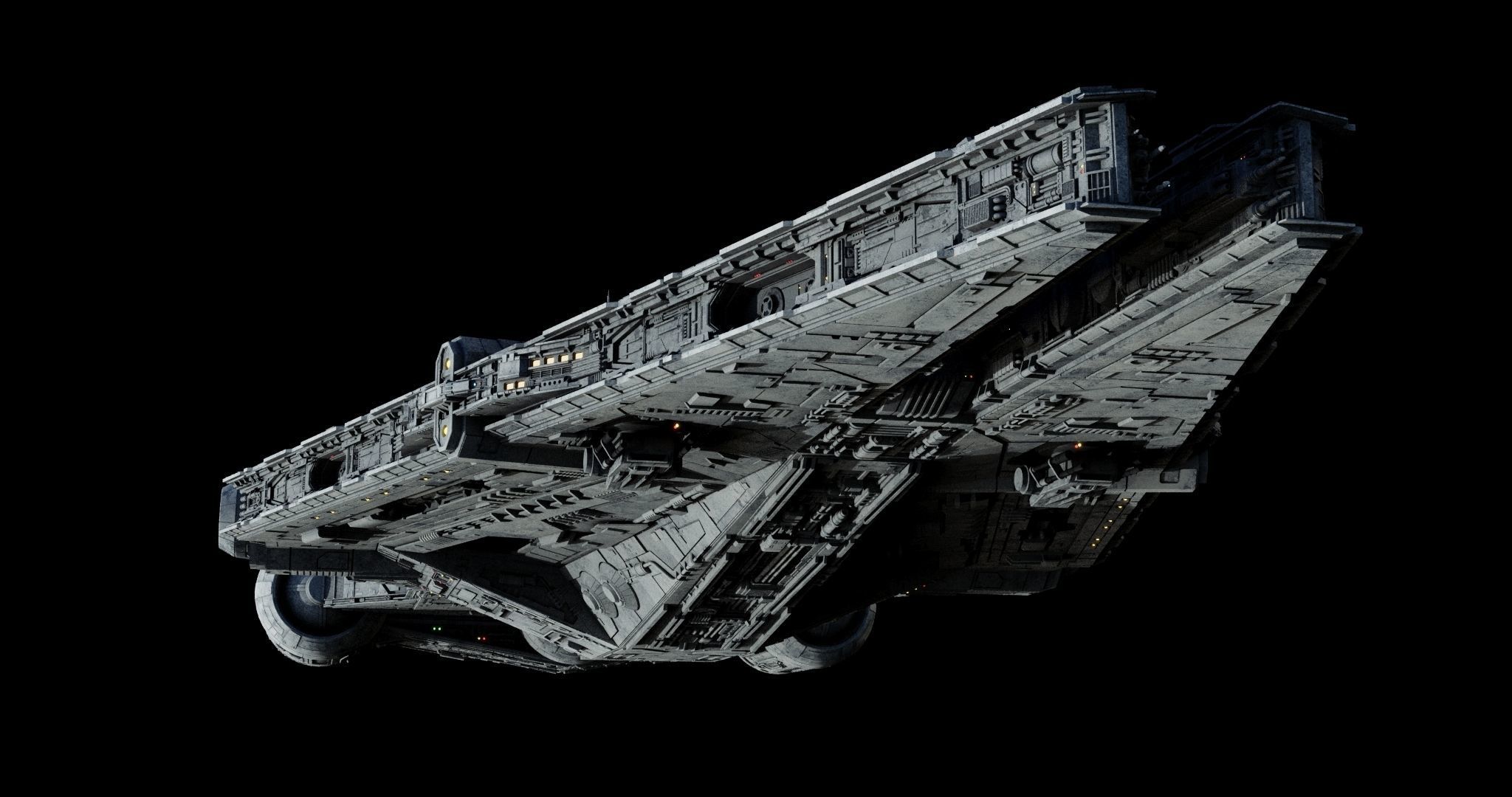 Imperial Light Cruiser - Star Wars 3D model rigged | CGTrader