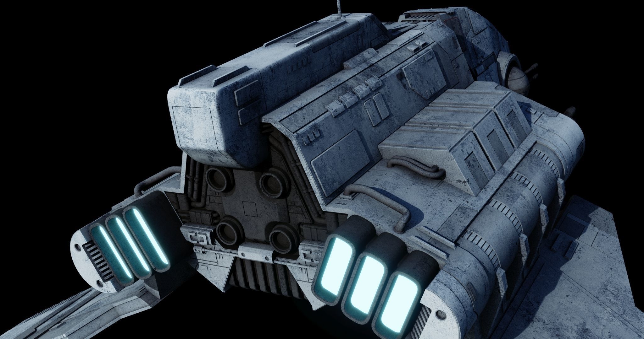 Nu-class attack shuttle - Star Wars 3D model rigged | CGTrader