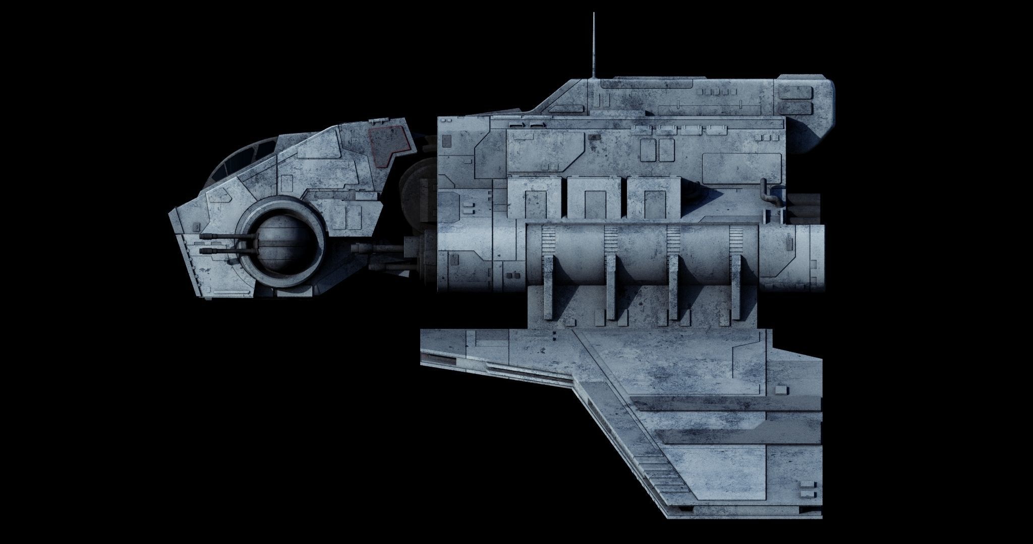 Nu-class attack shuttle - Star Wars 3D model rigged | CGTrader