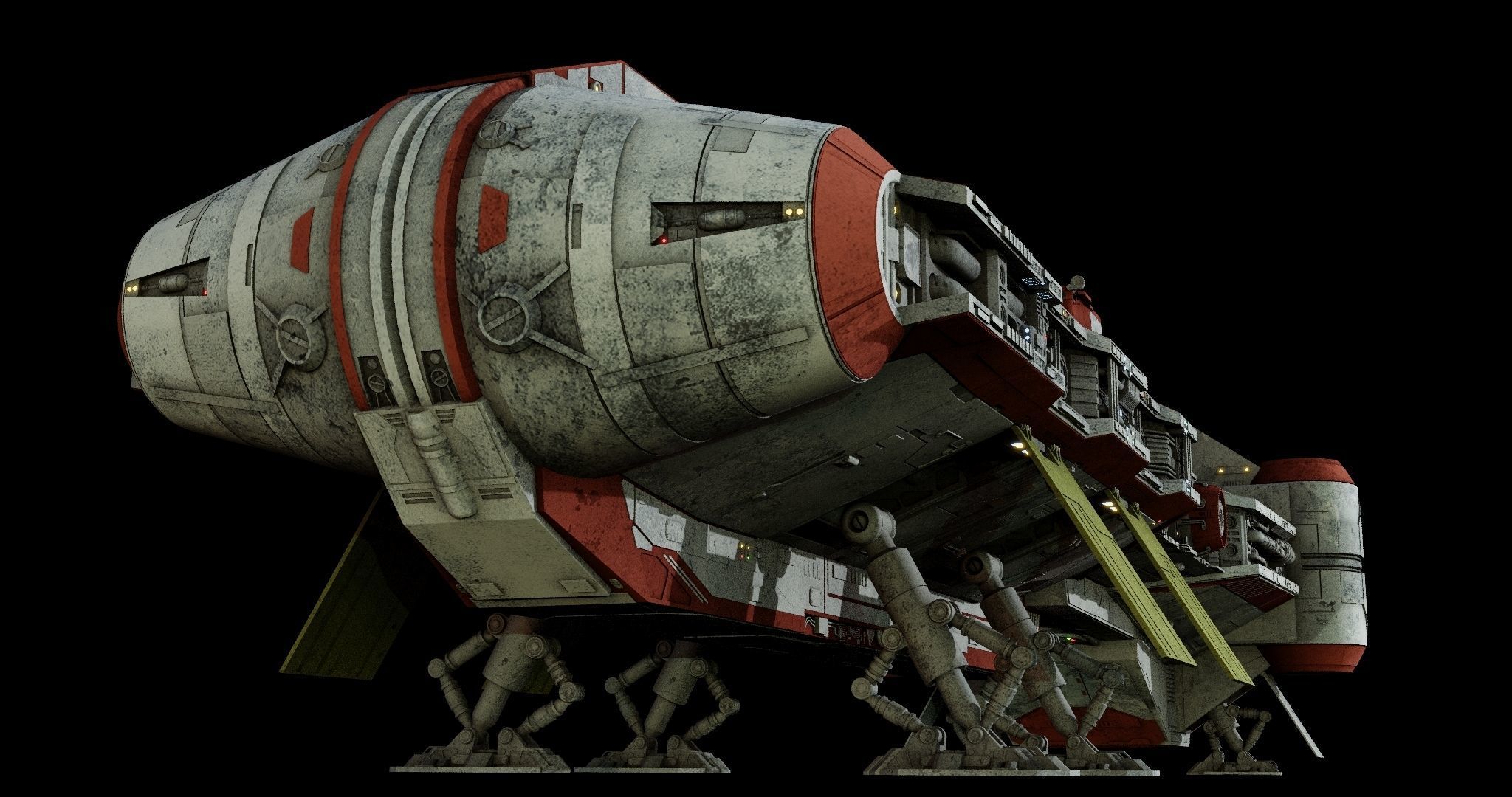 Pelta-class frigate - Star Wars 3D model rigged | CGTrader
