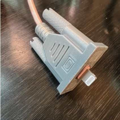Fake VGA Charge Cable 3D model 3D printable | CGTrader
