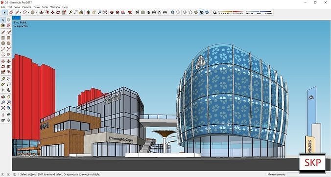Sketchup Shopping Center D2 3D model | CGTrader