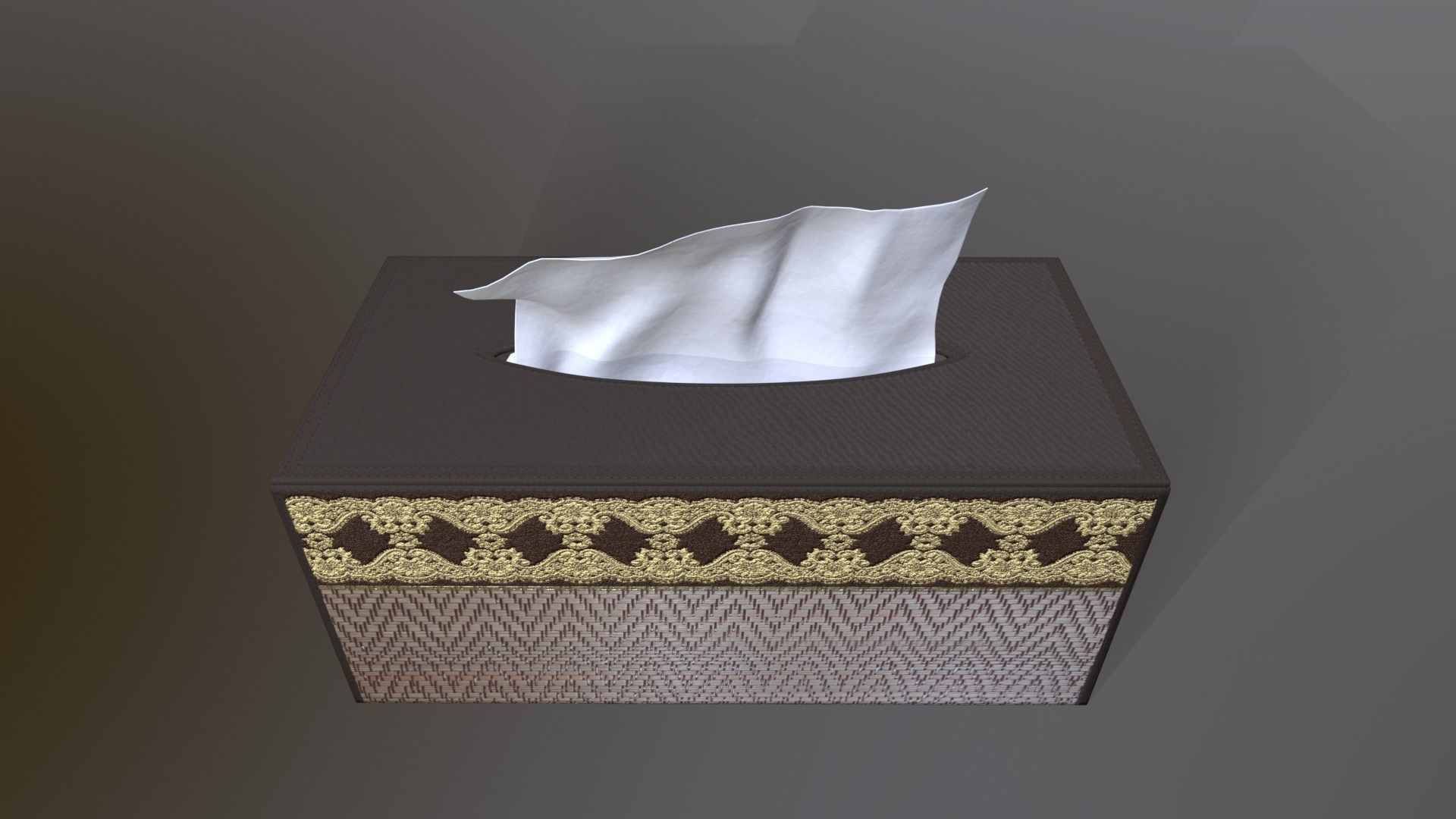 3D model Tissue box realistic in Thai style VR / AR / low-poly | CGTrader