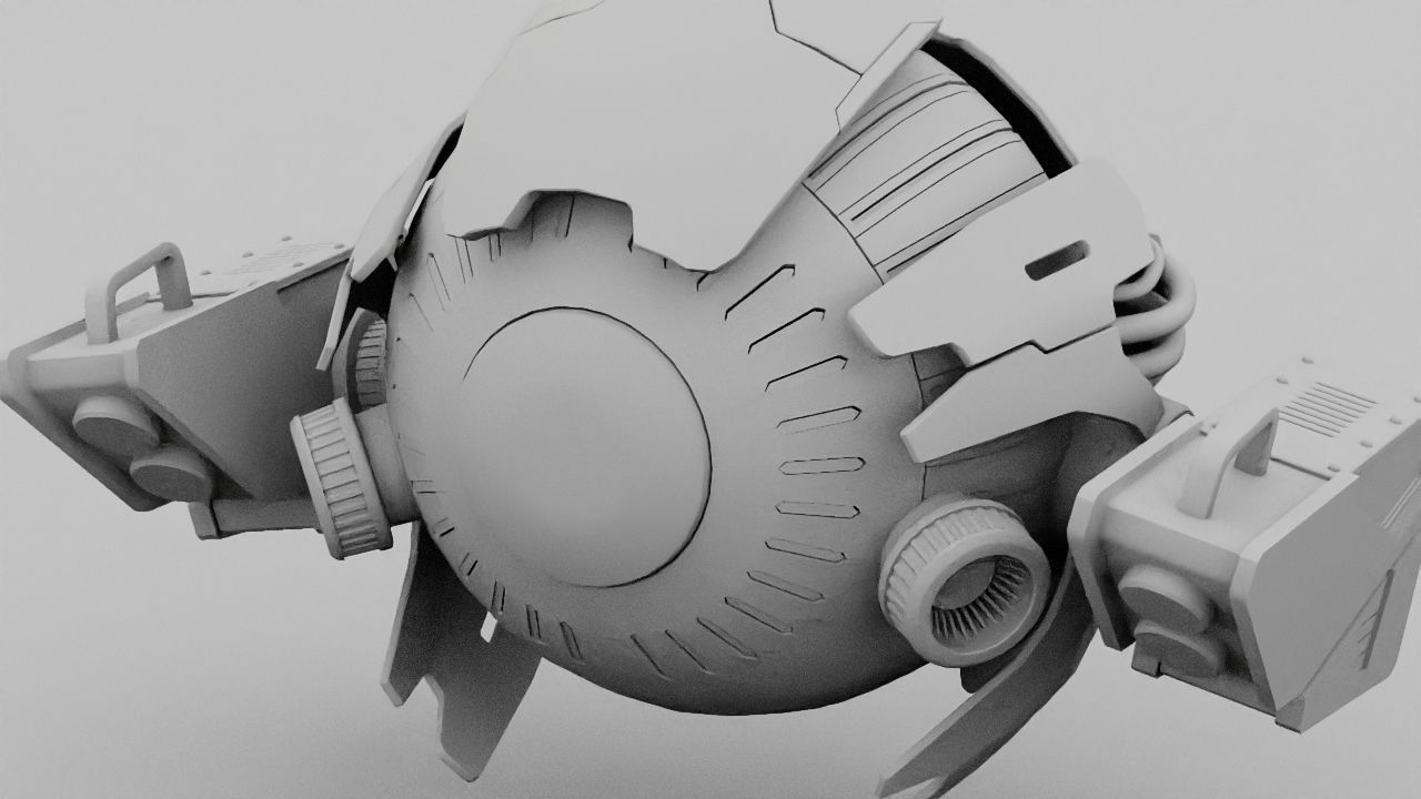 Drone Bot rigged 3D model rigged | CGTrader