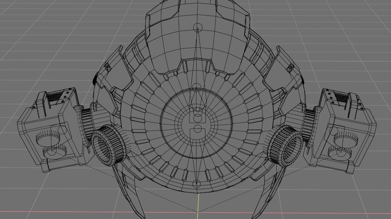 Drone Bot rigged 3D model rigged | CGTrader