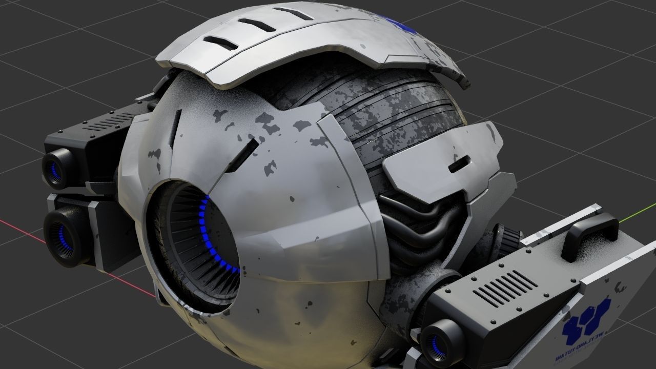 Drone Bot rigged 3D model rigged | CGTrader