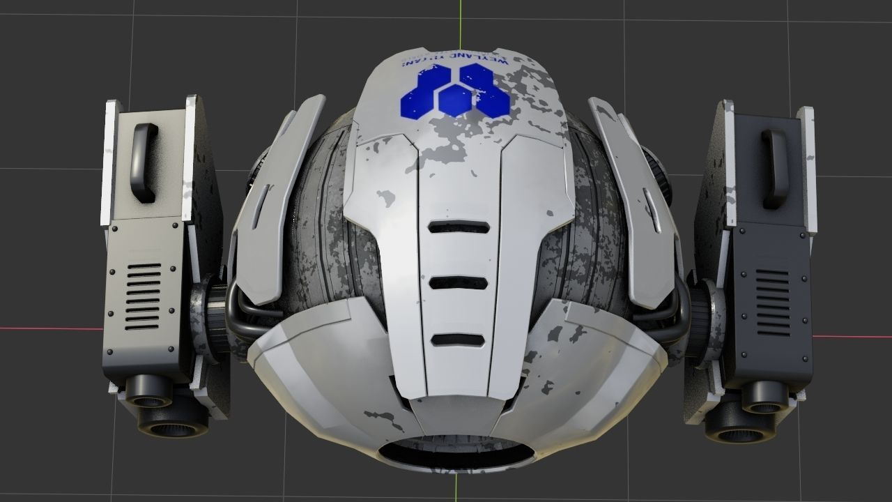 Drone Bot rigged 3D model rigged | CGTrader