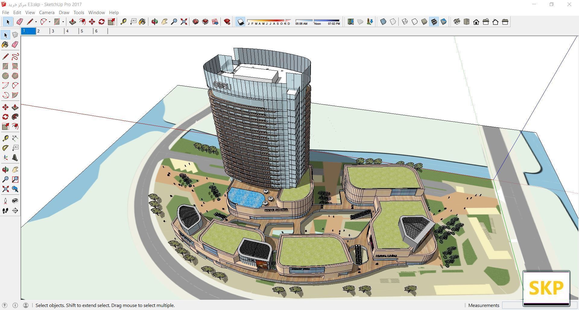 Sketchup Shopping Center E3 3D model | CGTrader