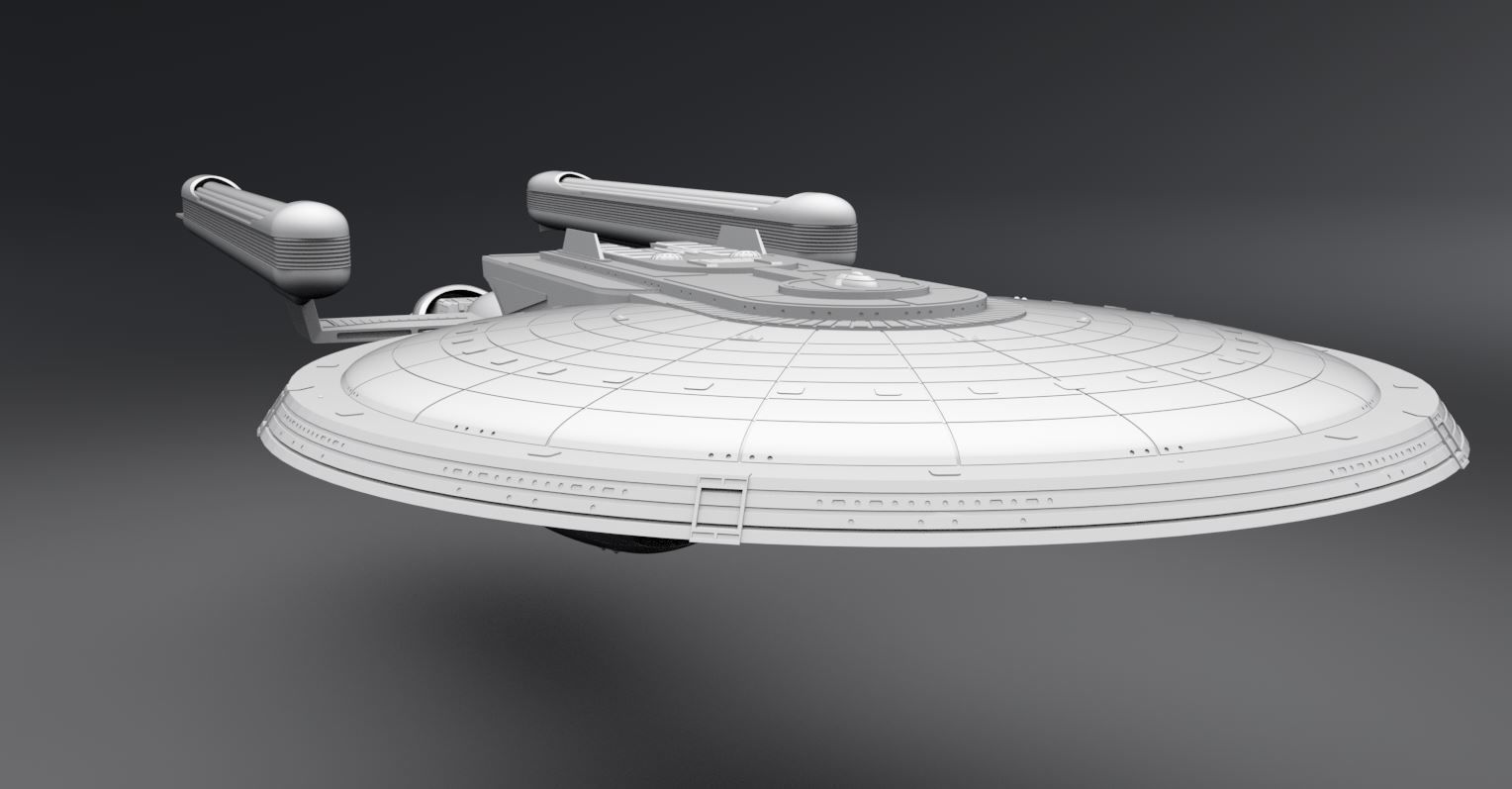 USS Excelsior Scale model 3D model 3D printable | CGTrader