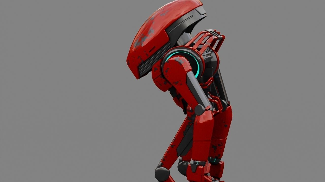 Alien Bot rigged - animated 3D model animated rigged | CGTrader
