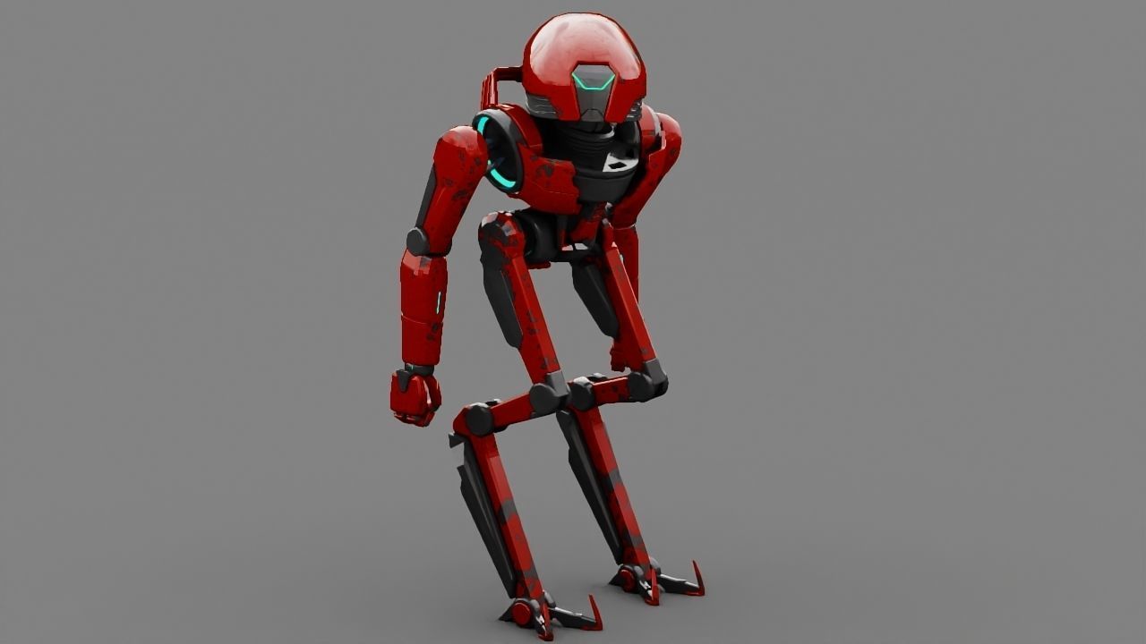 Alien Bot rigged - animated 3D model animated rigged | CGTrader