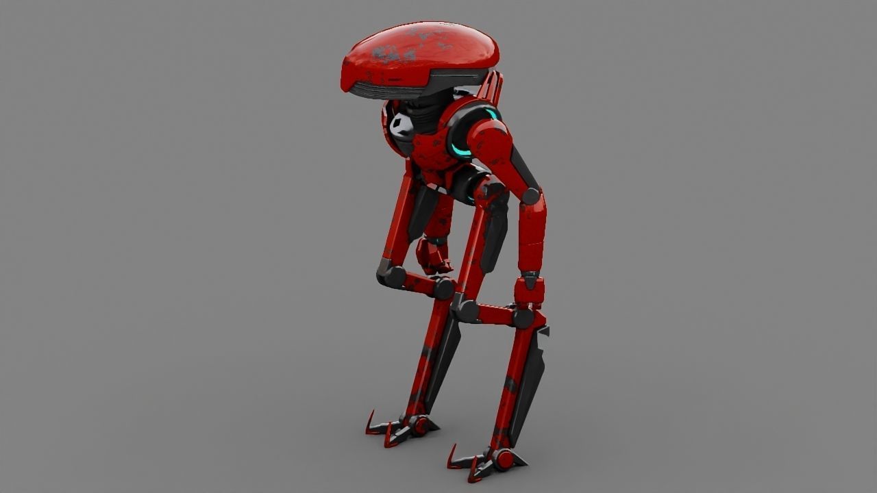 Alien Bot rigged - animated 3D model animated rigged | CGTrader