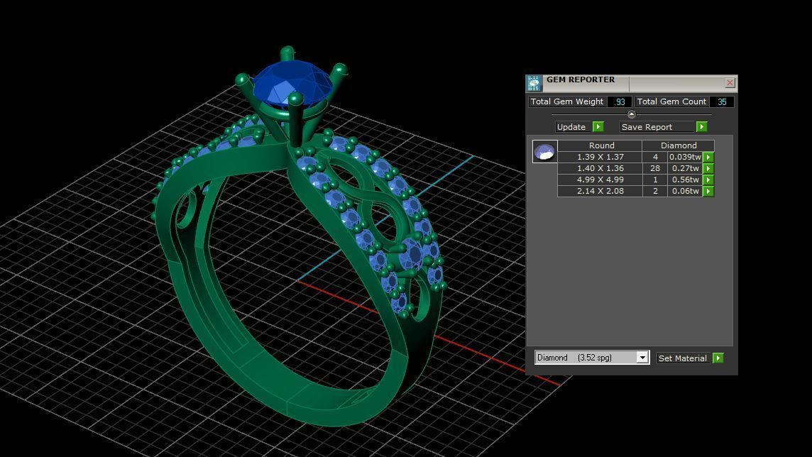 solitaire ring free 3D model 3D printable | CGTrader