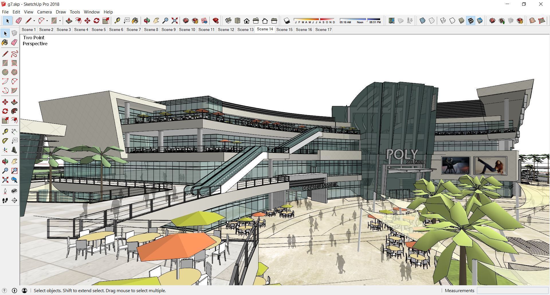 Sketchup Shopping Center G7 3D model | CGTrader