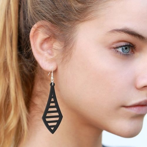 EARING geometric earrings 3D model 3D printable | CGTrader