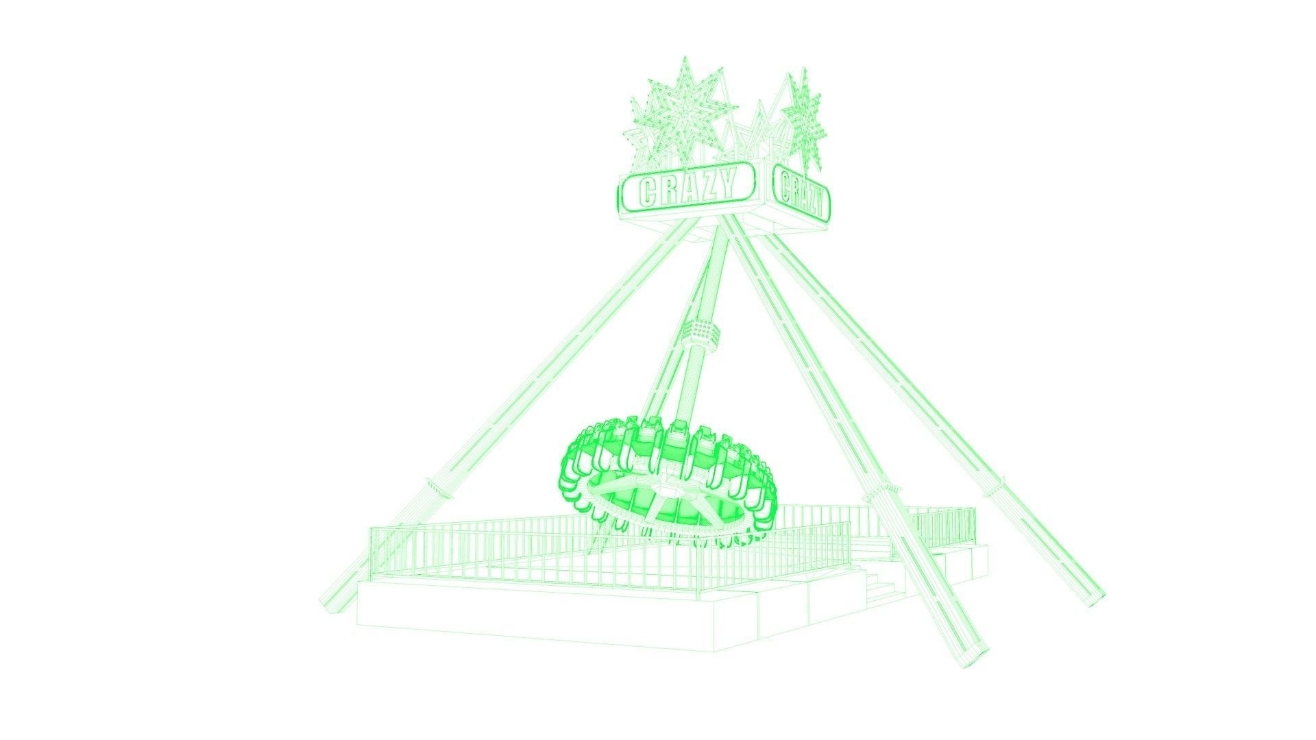 3D Funfair Crazy Vertical Rider model 3D model | CGTrader