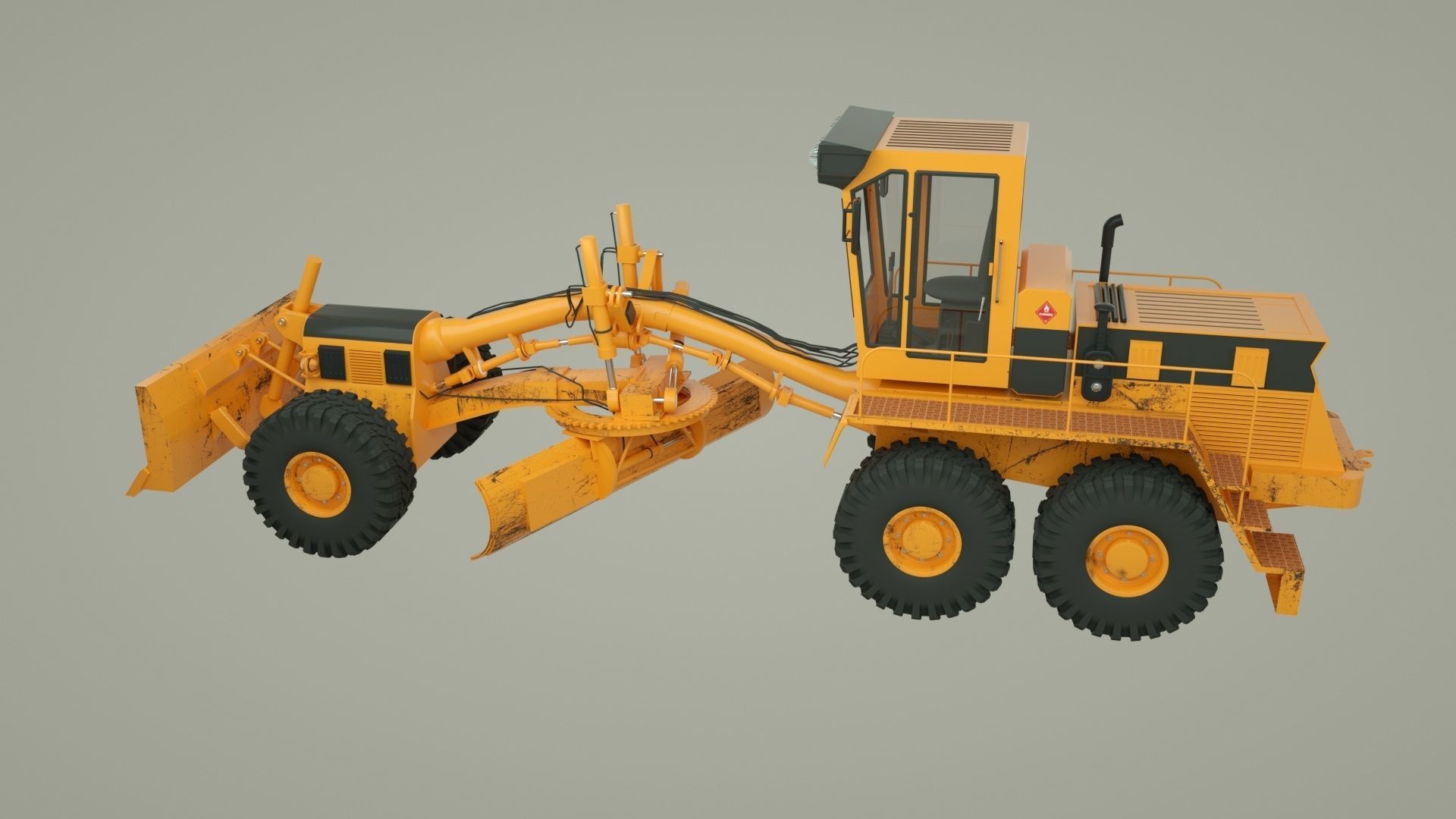 3D model of Modern Grader 3D model | CGTrader