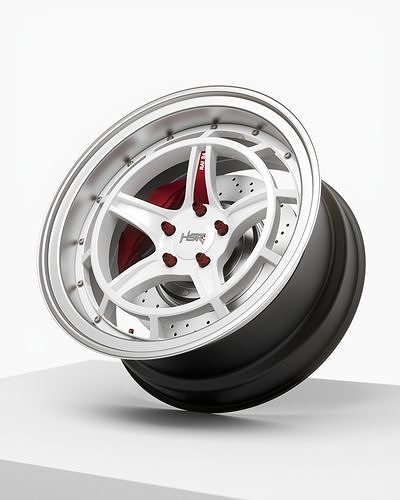 HSR Rai S4 3 Piece Rims wheels 3D model | CGTrader
