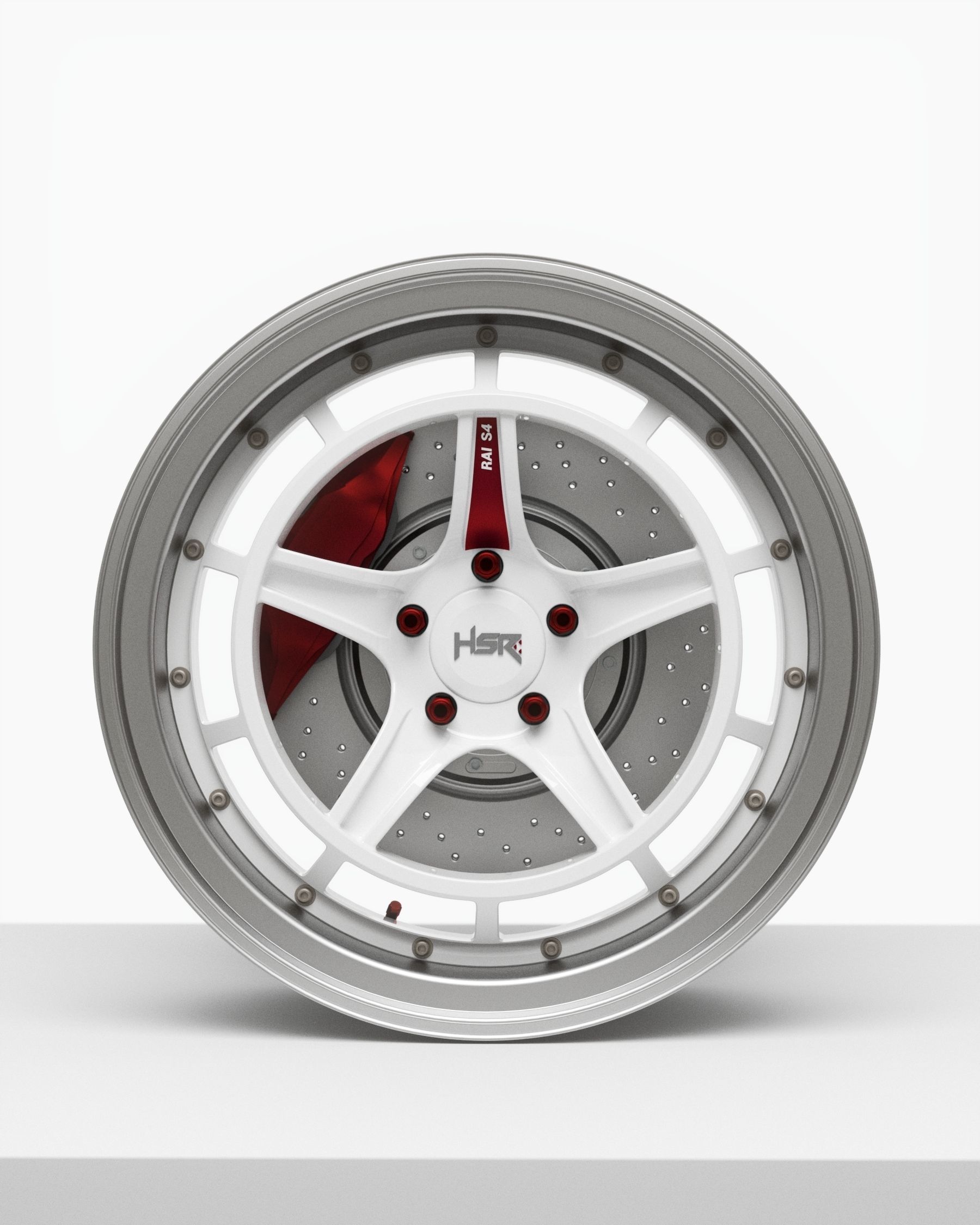 HSR Rai S4 3 Piece Rims wheels 3D model | CGTrader
