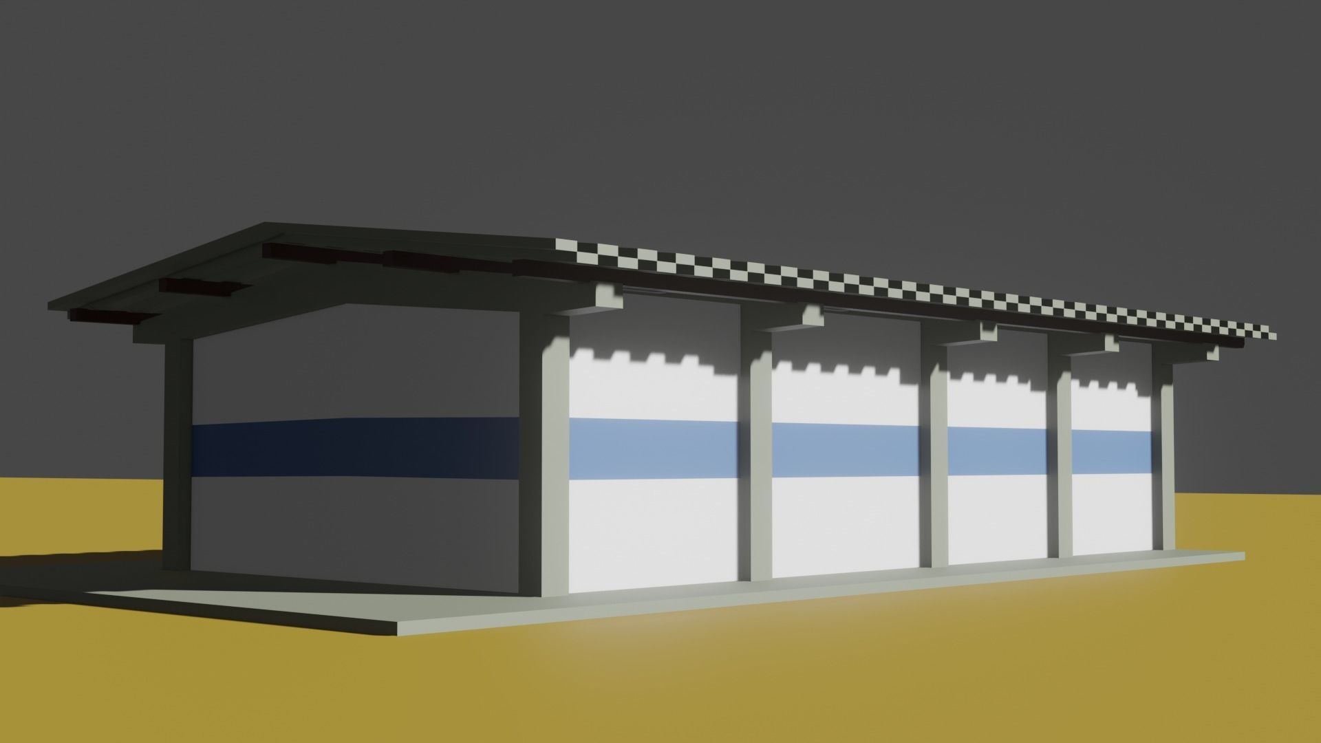 3D model Low Poly Shed building VR / AR / low-poly | CGTrader