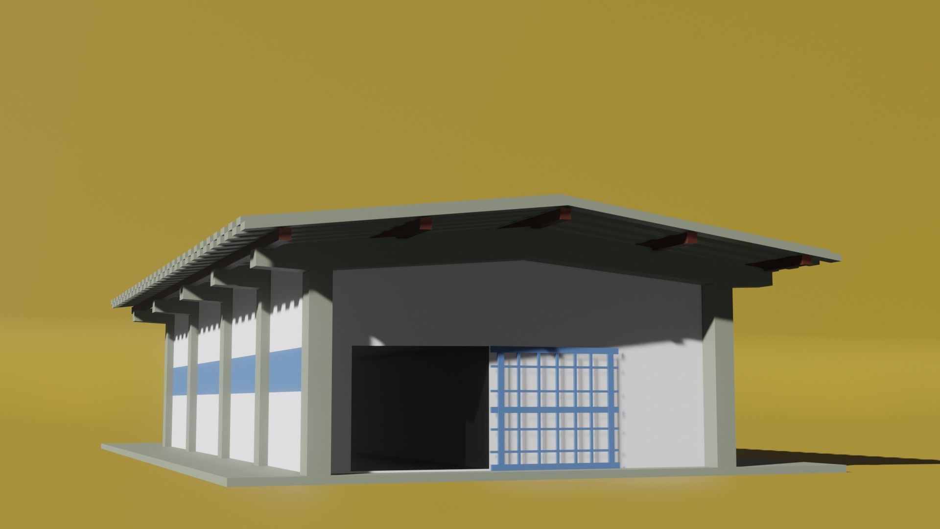 3D model Low Poly Shed VR / AR / low-poly | CGTrader