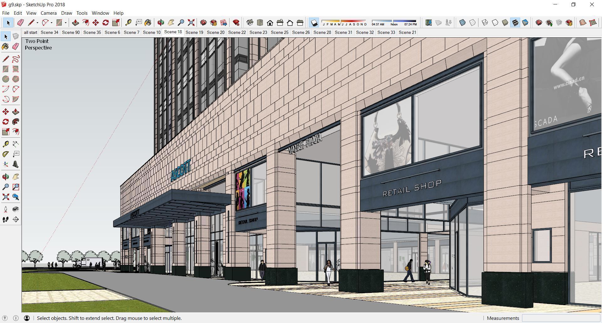 Sketchup Shopping Center G9 3D model | CGTrader
