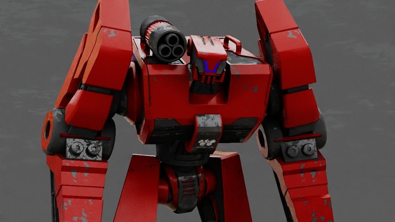 Combat Droid rigged character 3D model rigged | CGTrader