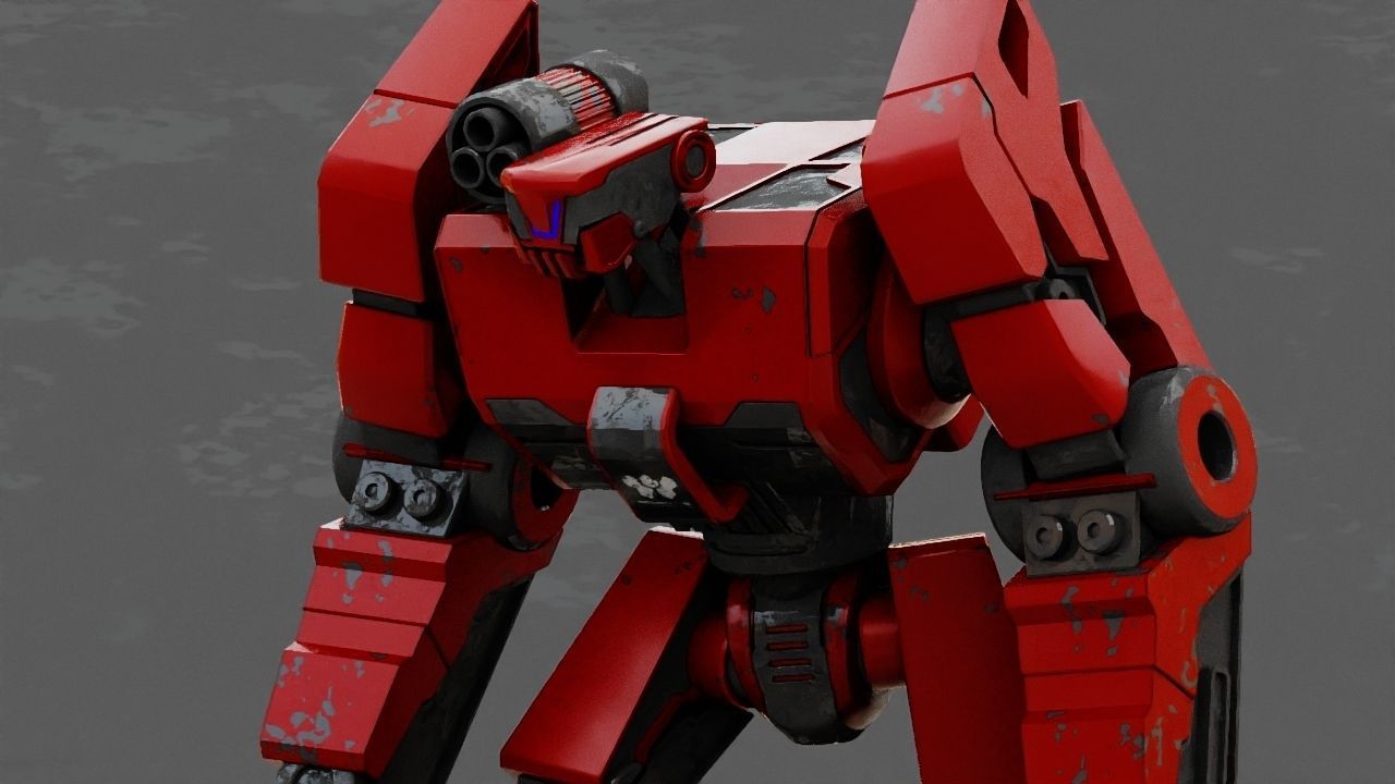 Combat Droid rigged character 3D model rigged | CGTrader