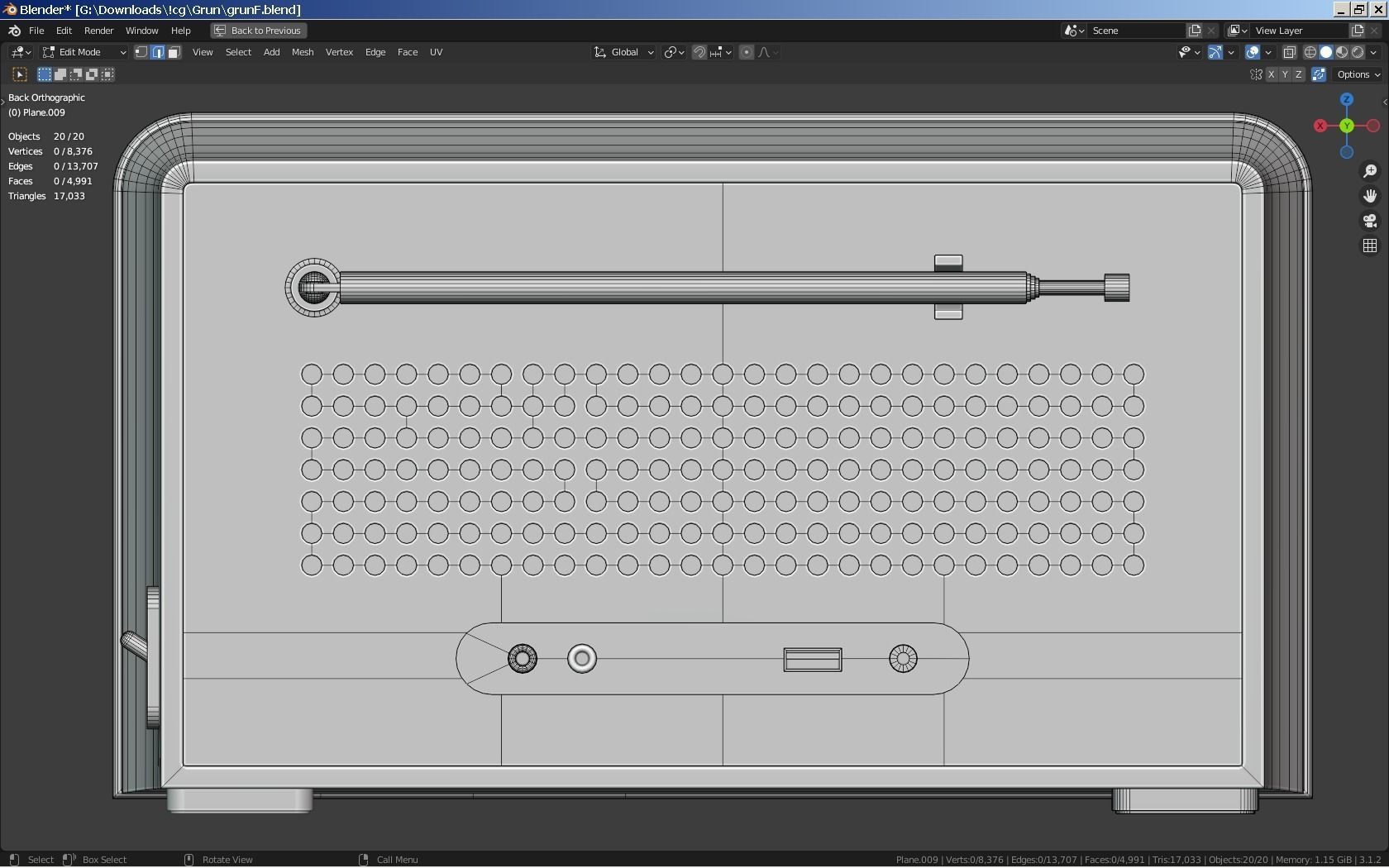 Grundig Heinzelmann Radio - Blender 3D model 3D model | CGTrader