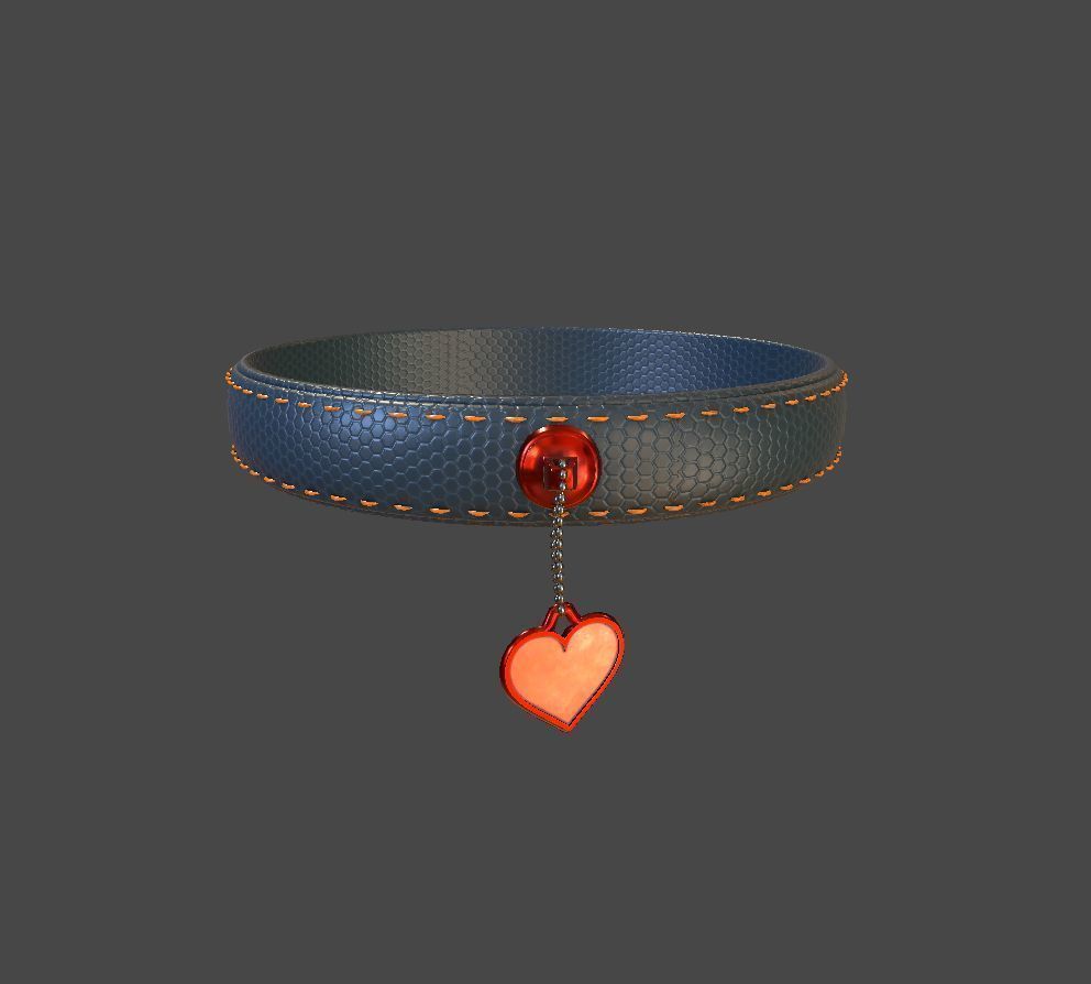 3D model Collars - Regular - 9 collars - VR / AR / low-poly | CGTrader