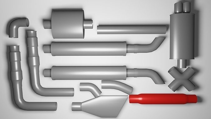 Exhaust Pack 3D model | CGTrader